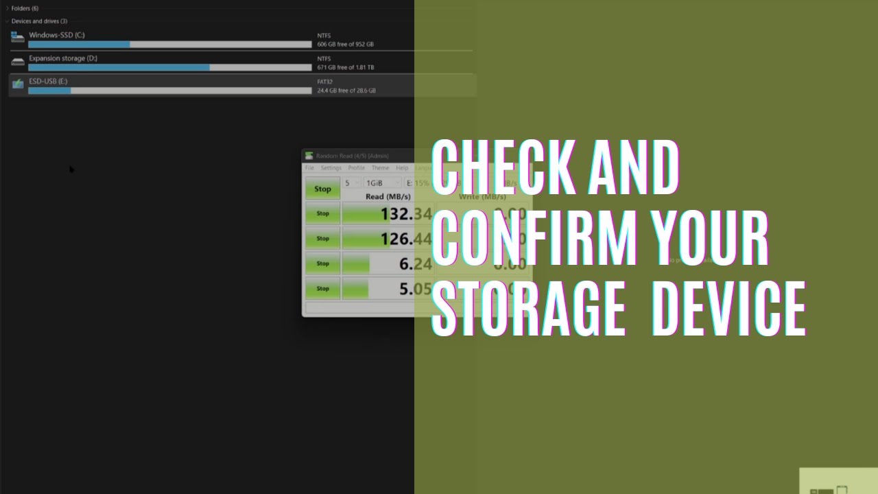 How to test your new storage device (usb, internal and external device ...