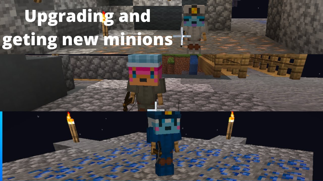 Getting two new minions. And upgrading the cobblestone minion. - YouTube
