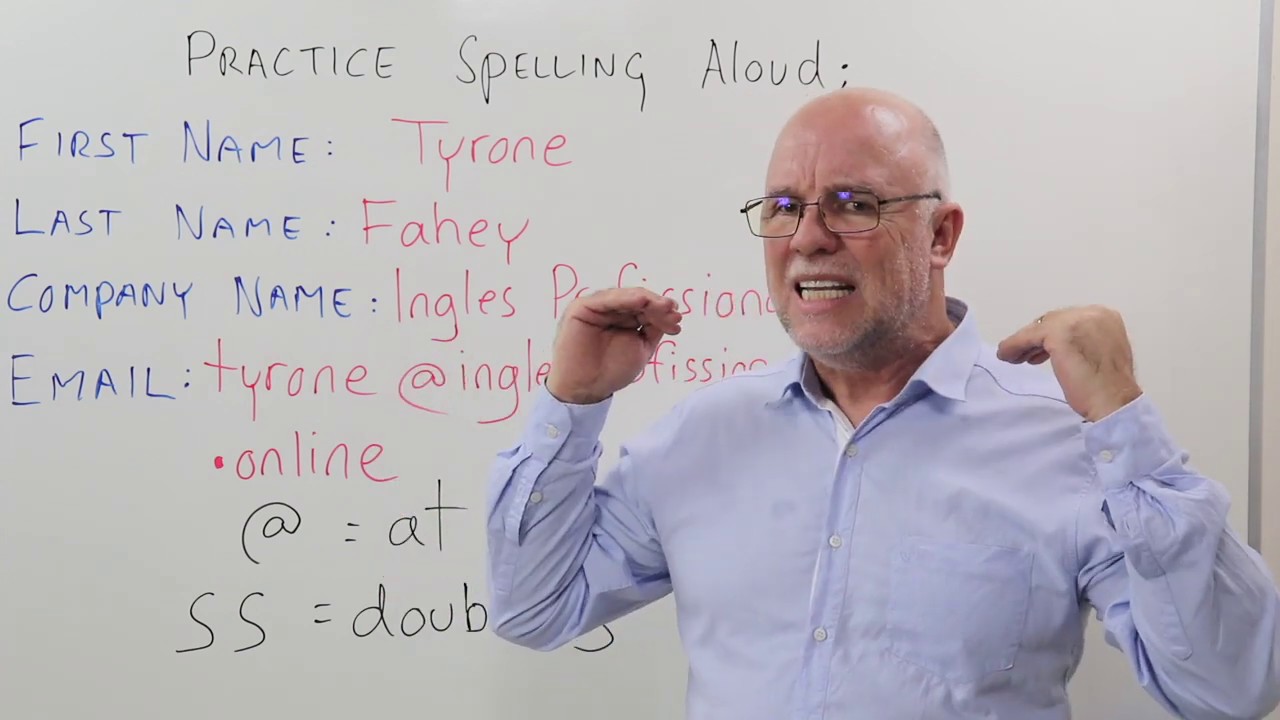 Spelling out aloud your all important business information. - YouTube