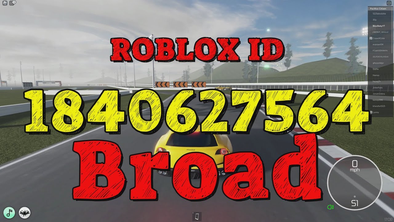 BROAD Roblox Song Codes - YouTube