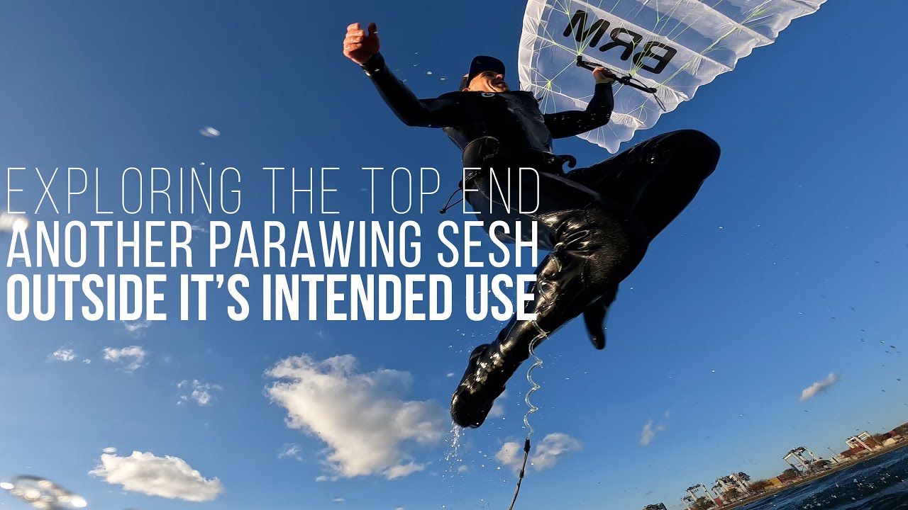 exploring the top end of my parawing in crazy gusts - YouTube