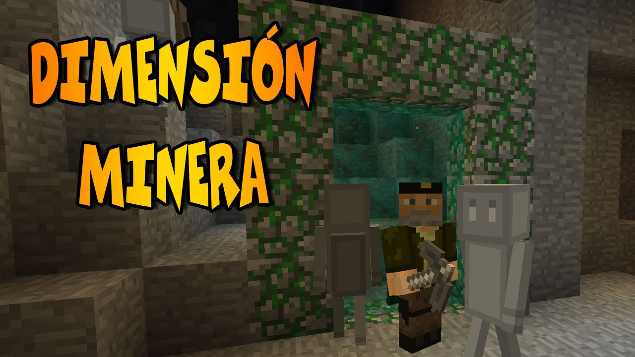 "DIMENSIÓN MINERA!" | CaveWorld Dimension Mod | Mod Review Minecraft ...