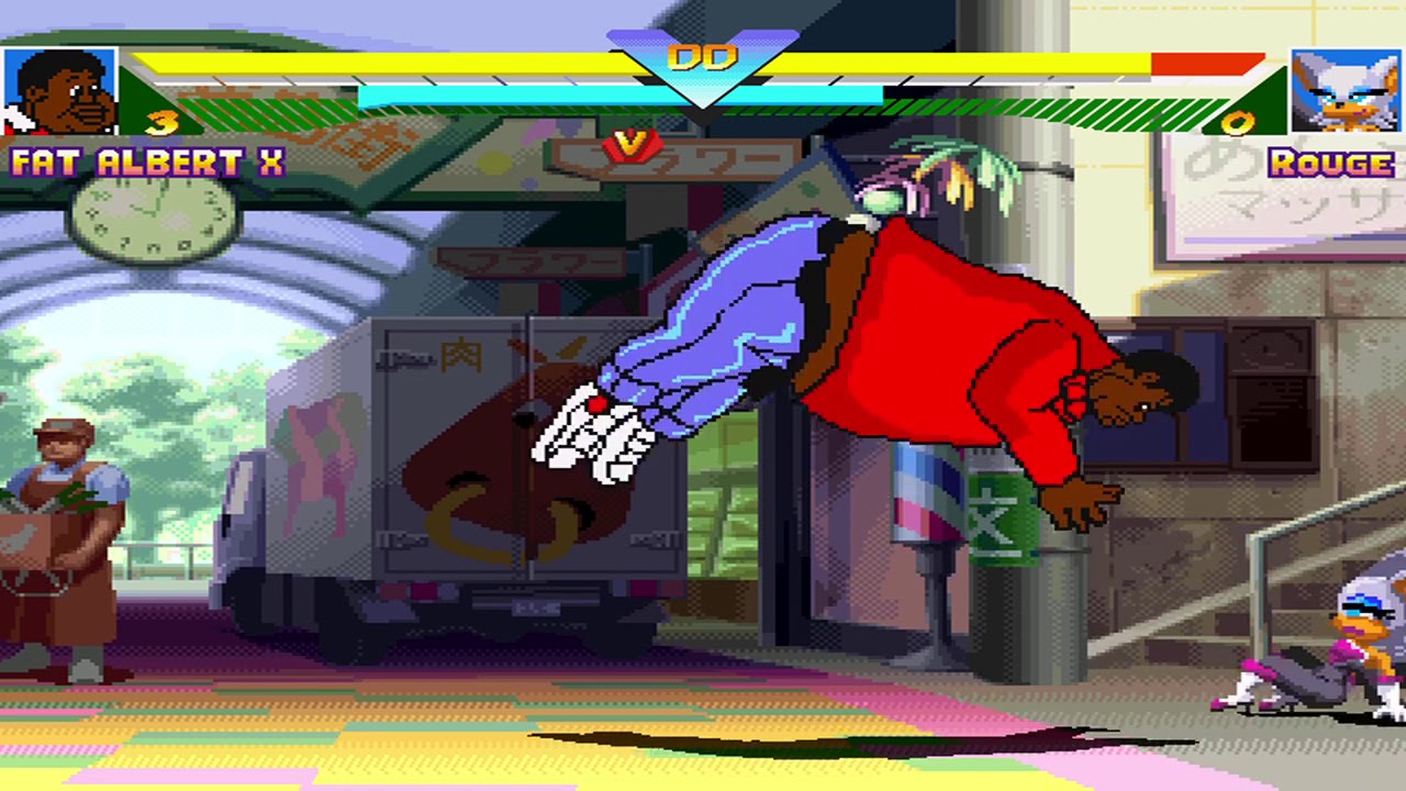 MUGEN Request: Fat Albert X VS Rouge the Bat (Lamar Gardiner) - YouTube