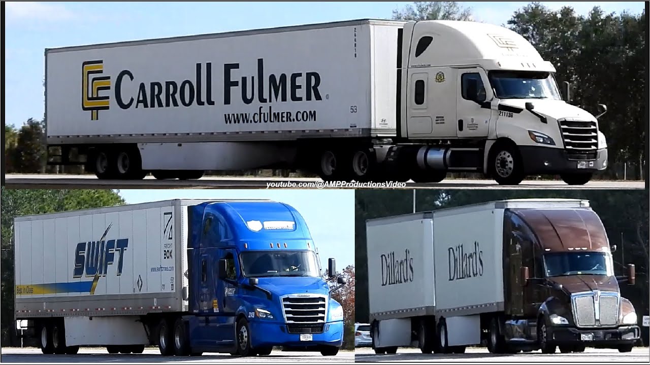 Truckspotting Freightliner Cascadia Carroll Fulmer Swift Kenworth T680 ...