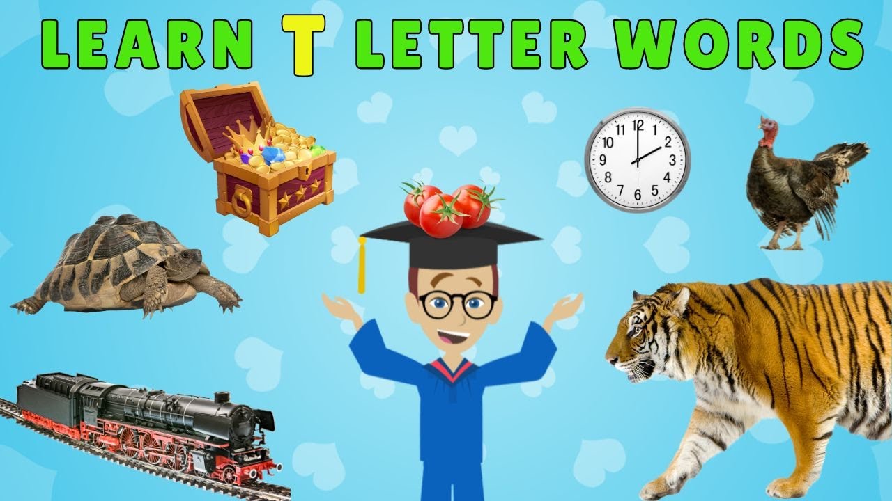 Teach Toddlers Terrific Things that Start with T - ABCs for KIDS - YouTube