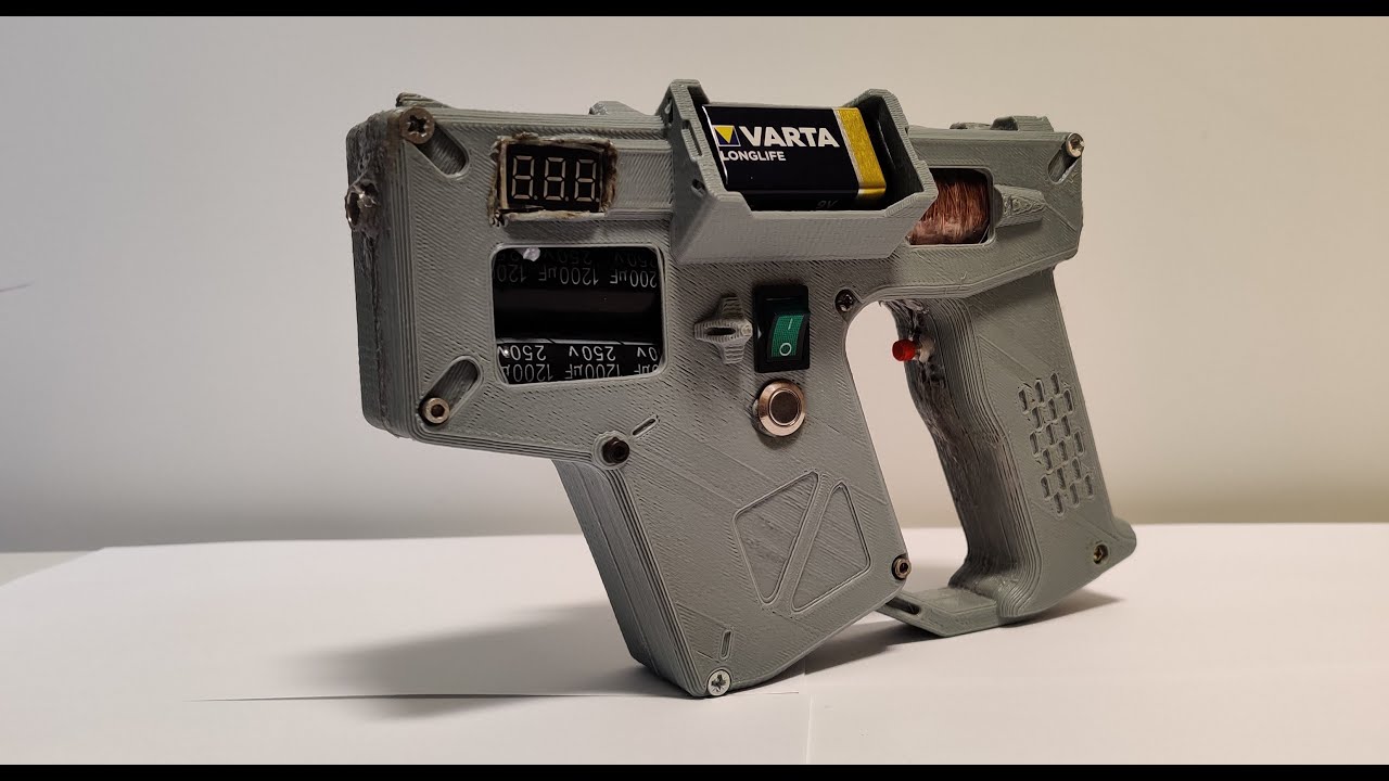 DIY Coilgun Handgun - High Power Energy weapon - YouTube