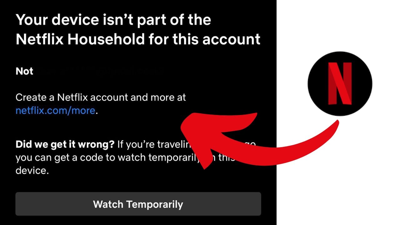 Your device isn’t part of the Netflix Household for this account (Easy ...
