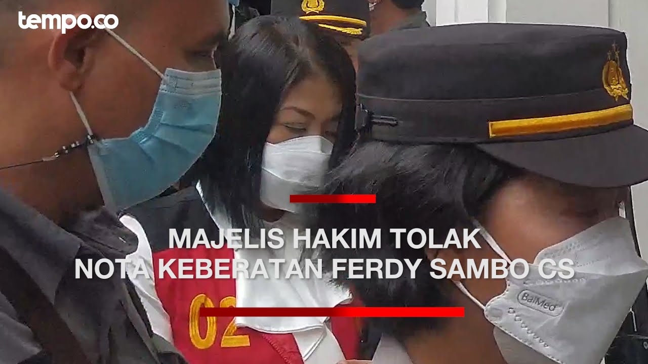 Majelis Hakim Pn Jakarta Selatan Tolak Nota Keberatan Ferdy Sambo Cs