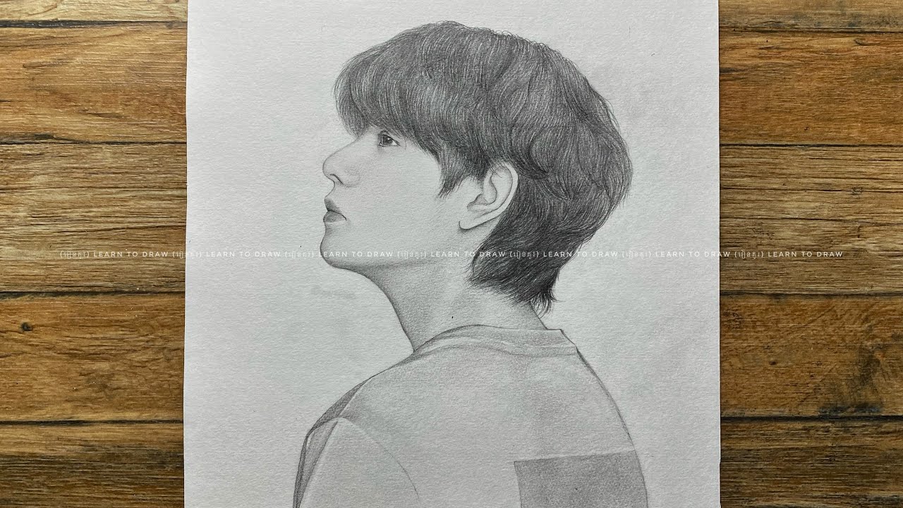 Easy drawing V | How to sketch V easy for beginners | pencil drawing ...