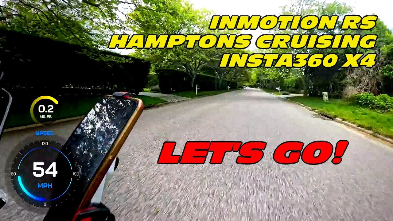 Inmotion RS High Speed Electric Scooter Ride Using Insta360 X4 Camera ...