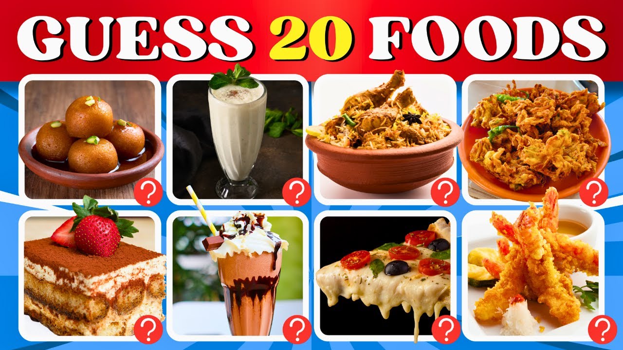 Guess The Food in 6 Seconds 🍕🤔 | 20 Popular Foods & Meals - YouTube