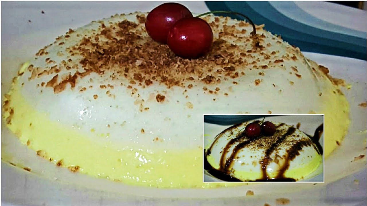 Silky milk Pudding || Tender Coconut milk Pudding || 2 layered Pudding ...
