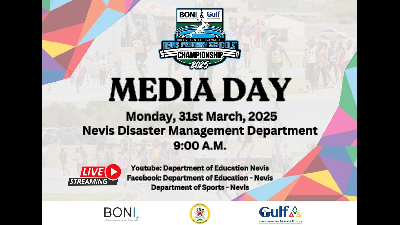 BONI & Gulf Nevis Primary Schools Championship 2025 MEDIA DAY - YouTube