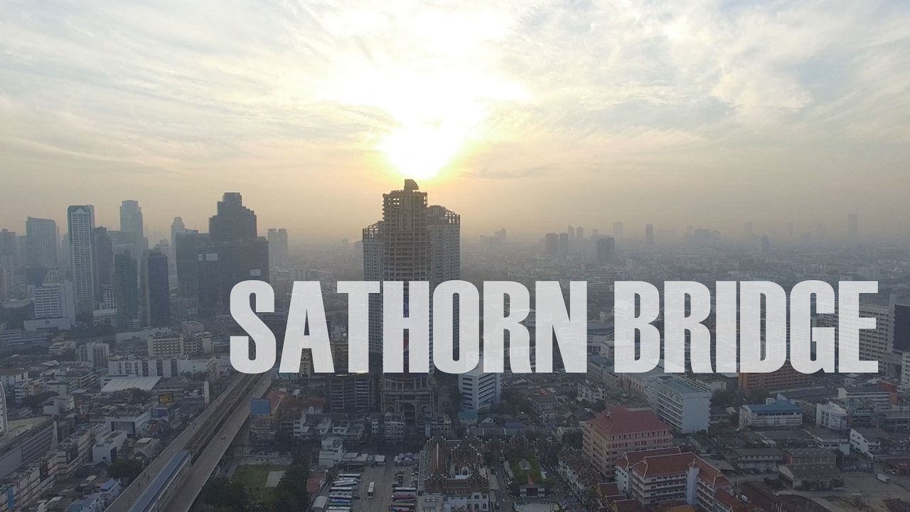 Sathorn Bridge sky view (4k) - YouTube