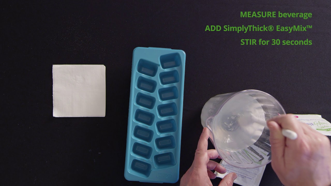 Thickened Ice Cube Demo, Nectar Mildly Thick (Packet) - SimplyThick ...