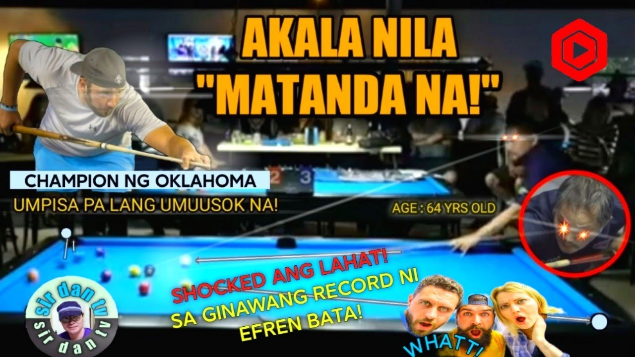 💎 AKALA NILA MATANDA NA SI EFREN BATA! CHAMPION NG OKLAHOMA DI MAKAPANIWALA SA TIRA NI BATA ...