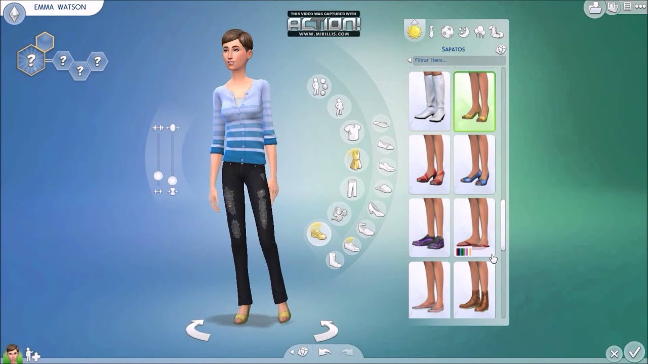 The Sims 4 - Emma Watson ( Harry Potter ) - YouTube