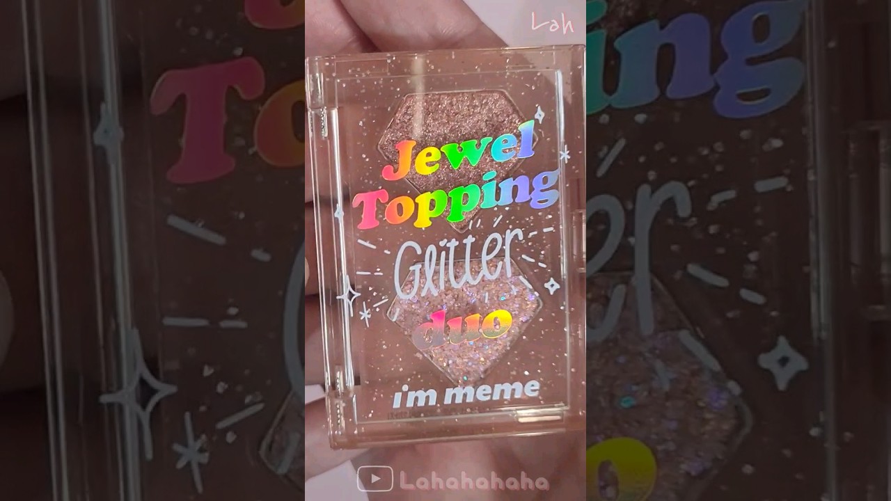 i'm meme jewel topping glitter duo ️ pink jewel & opal jewel ️ # ...