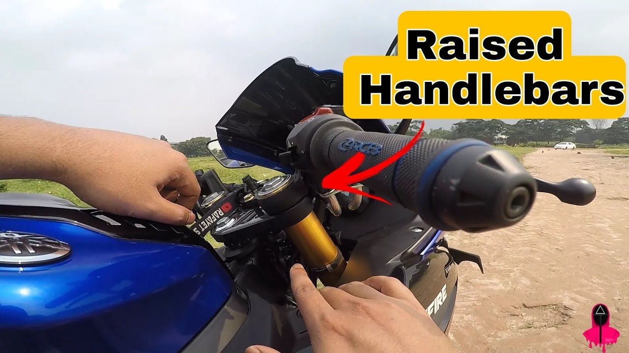 Yamaha R15 v3 কে কম্ফোর্ট বানালাম.. 😌 I raised handlebars on my R15 v3 ...