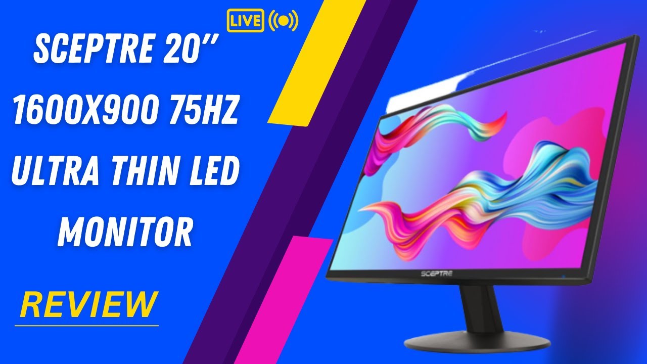 Sceptre 20 Ultra-Thin LED Monitor: Compact Brilliance - YouTube
