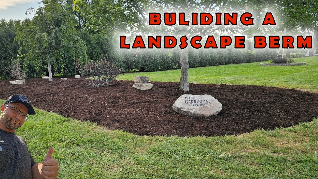 DIY landscape berm to transform your front yard - YouTube