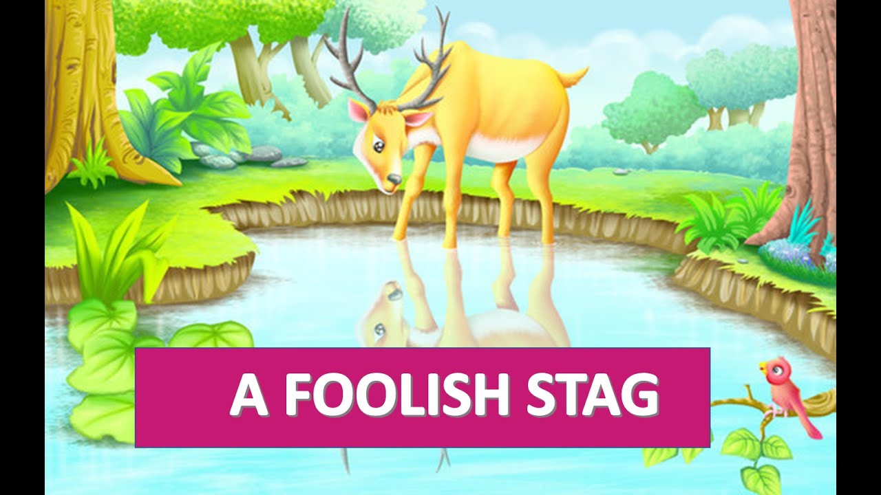 Moral Stories for Kids - A Foolish Stag @kiddonuts8490 - YouTube