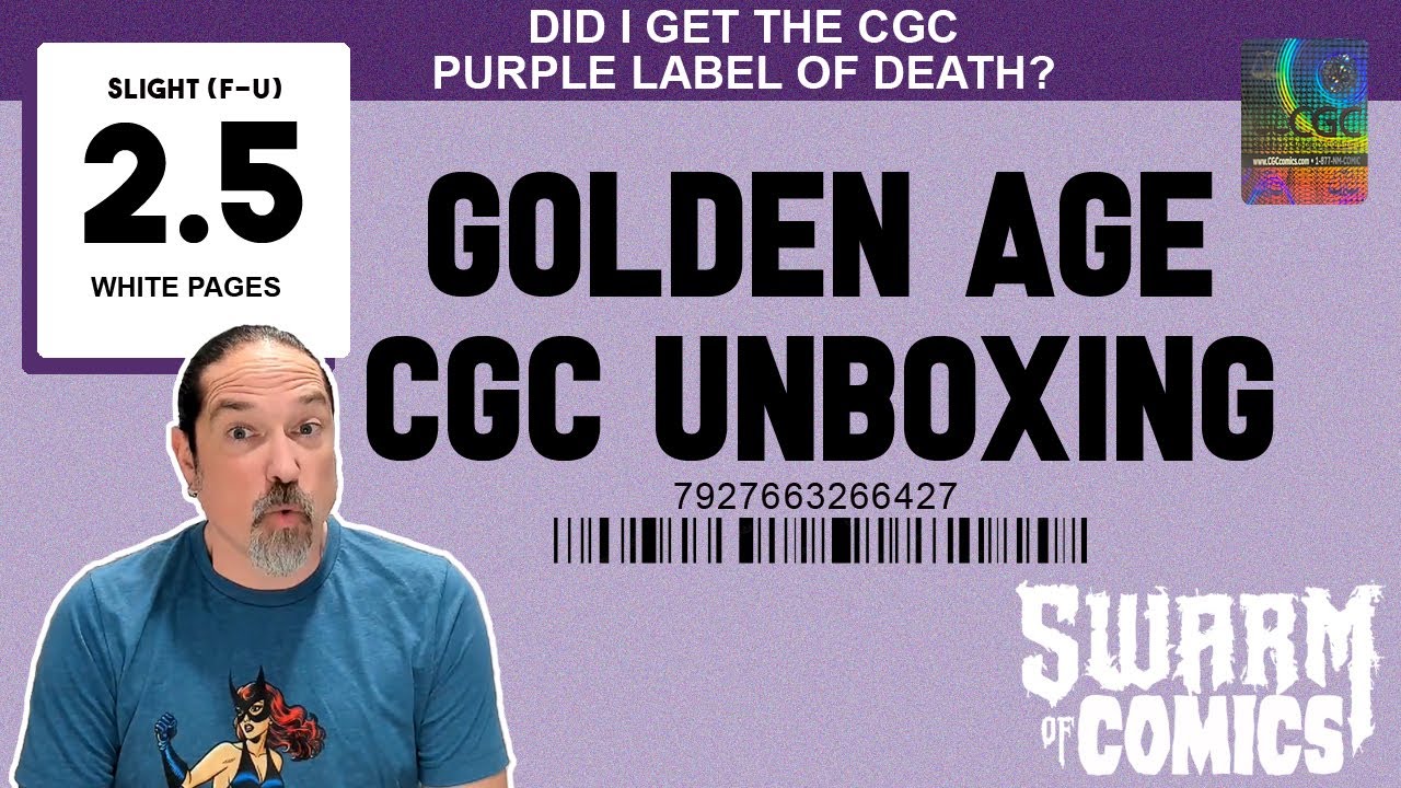 Unboxing a batch of Golden Age CGC slabs...and the purple label of ...