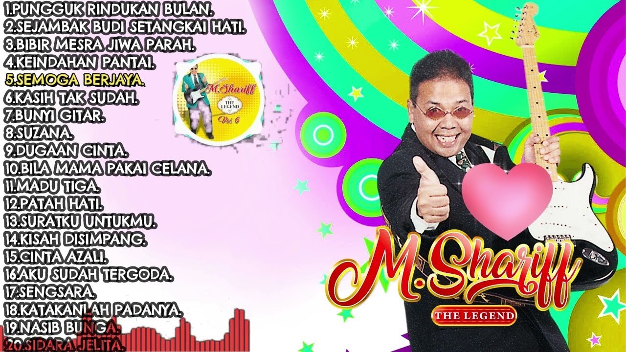20 LAGU M.SHARIFF THE LEGEND VOL.I POP YEH YEH A GO GO #60an #popyehyeh ...