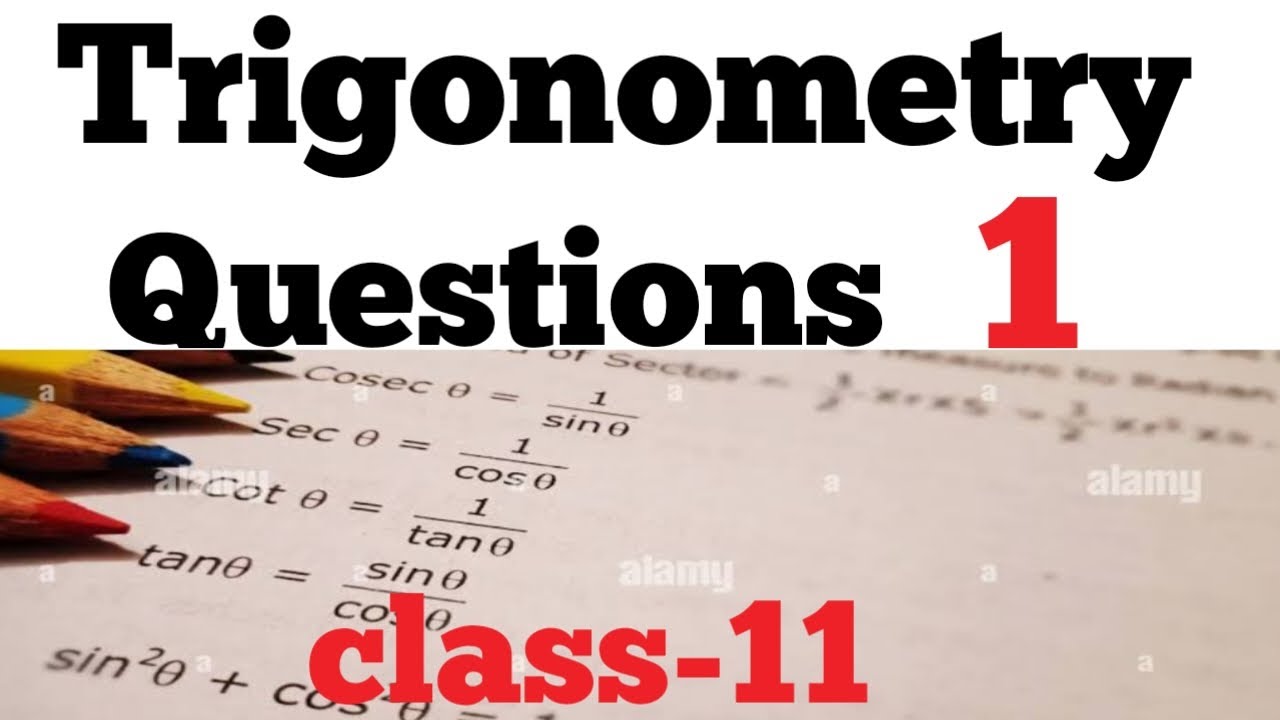 trigonometry questions L -1| trigonometry class -11 | @study with ...
