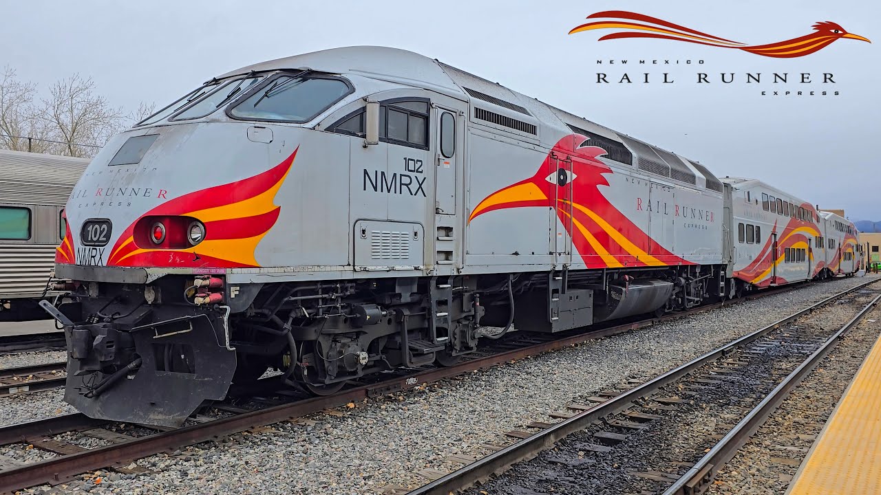 Urban Meets Scenic: The New Mexico Rail Runner at Santa Fe - YouTube