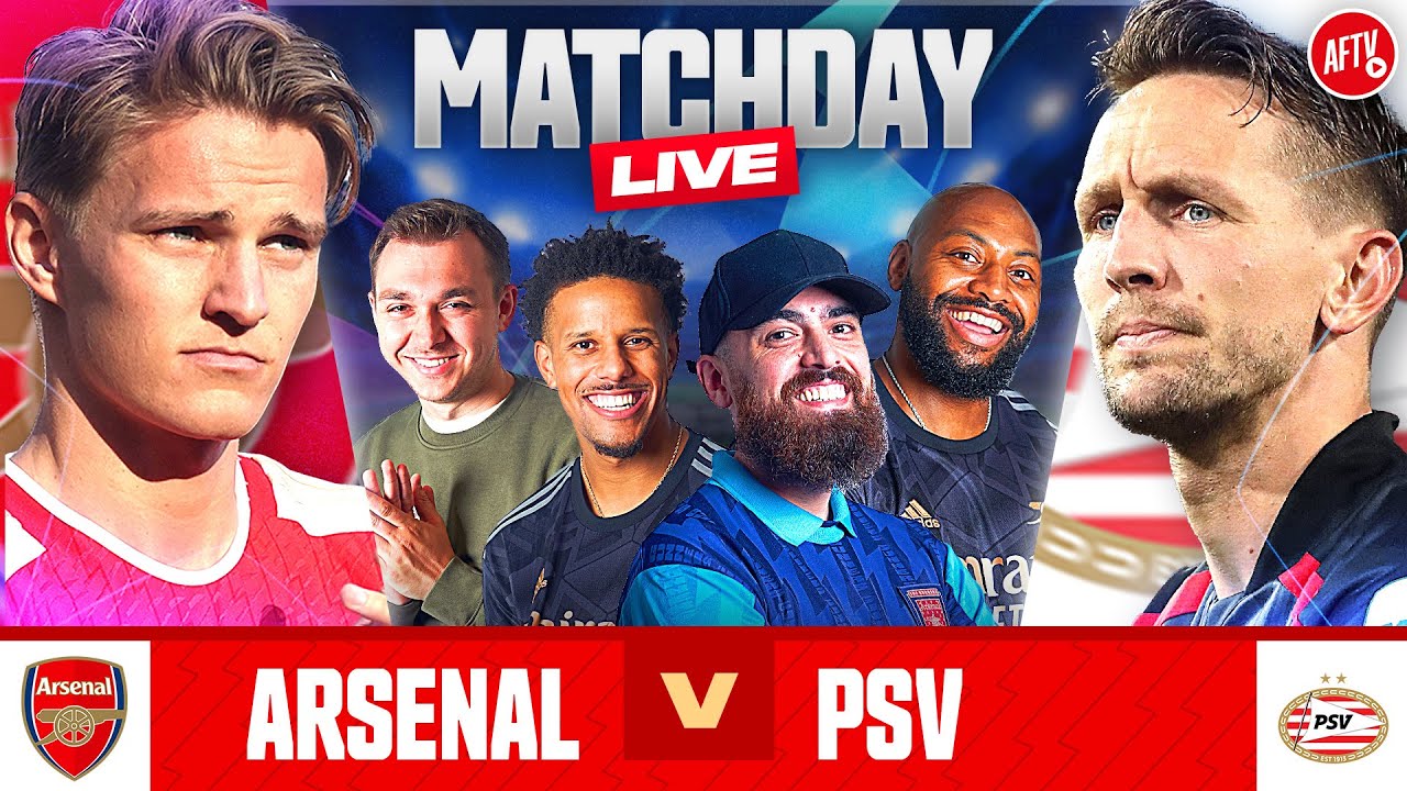 Arsenal 4-0 PSV | Champions League | Match Day Live - YouTube