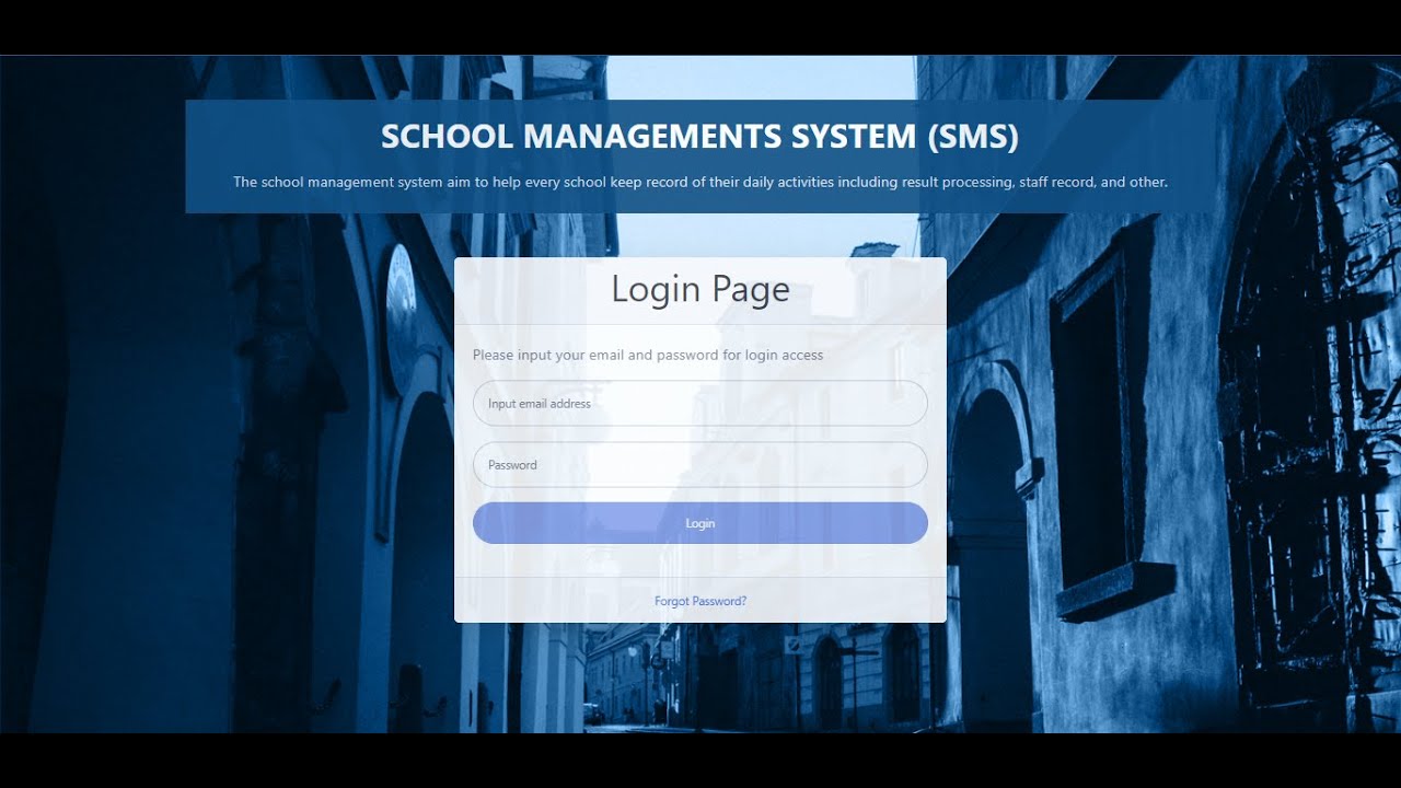 School Management System (SMS) Overview - YouTube