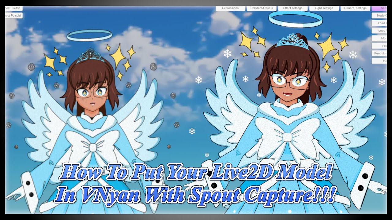 How To Put Your Live2D Model In VNyan With Spout Capture!!! - YouTube