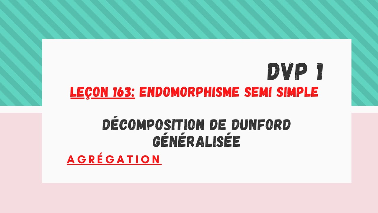 endomorphisme semi simple - YouTube