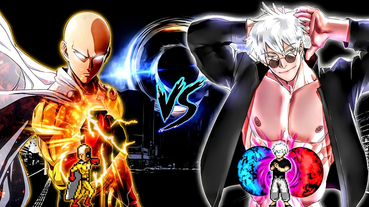 Manga Saitama V2 OP (New) VS Manga Gojo V2 OP in Mugen - YouTube