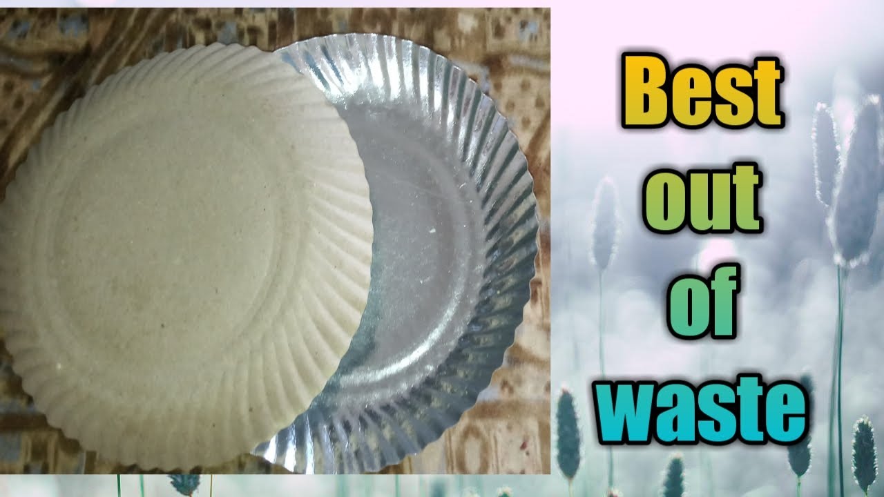 Best out of waste paper plates craft | Easy paper plate craft for kids ...