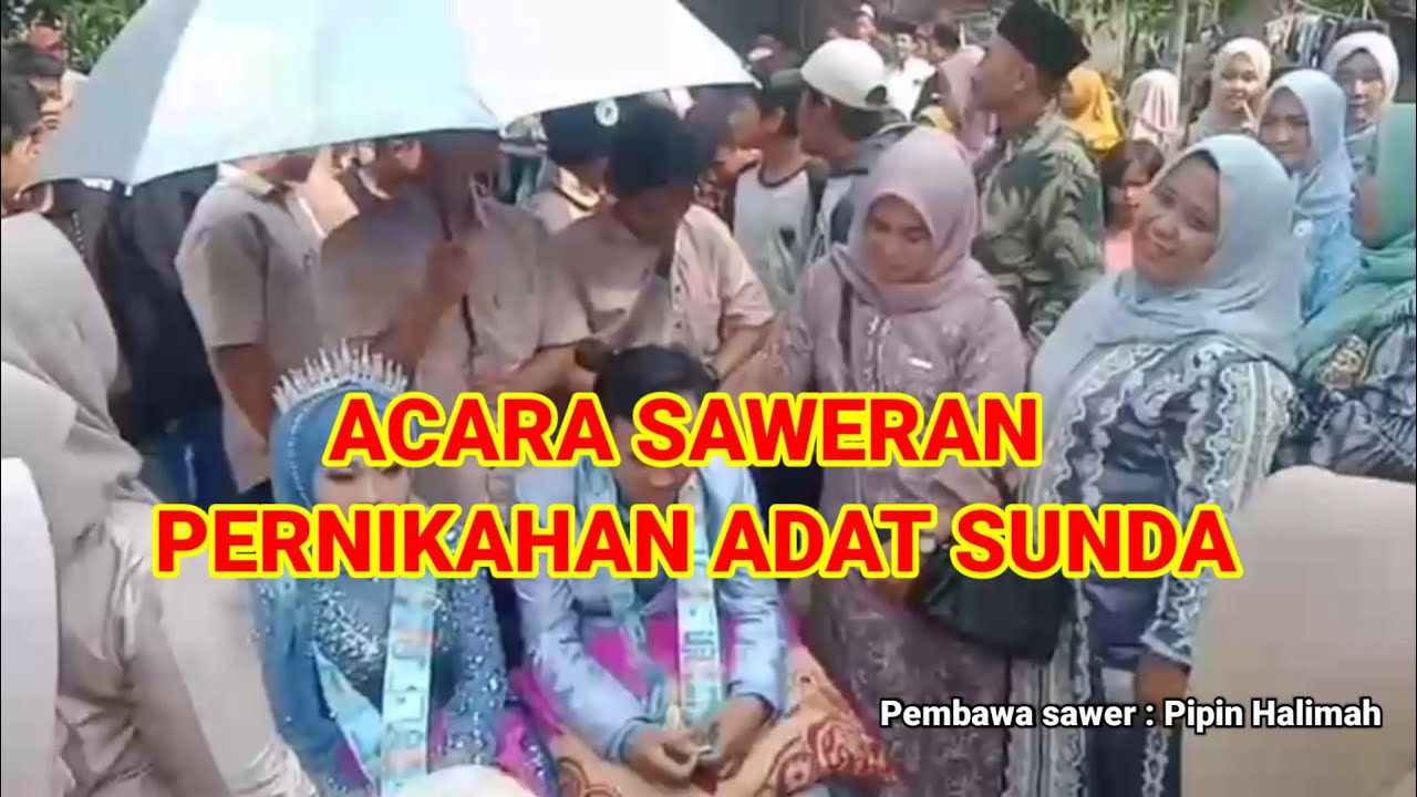 Acara saweran pernikahan adat sunda. @hafisa3116 - YouTube