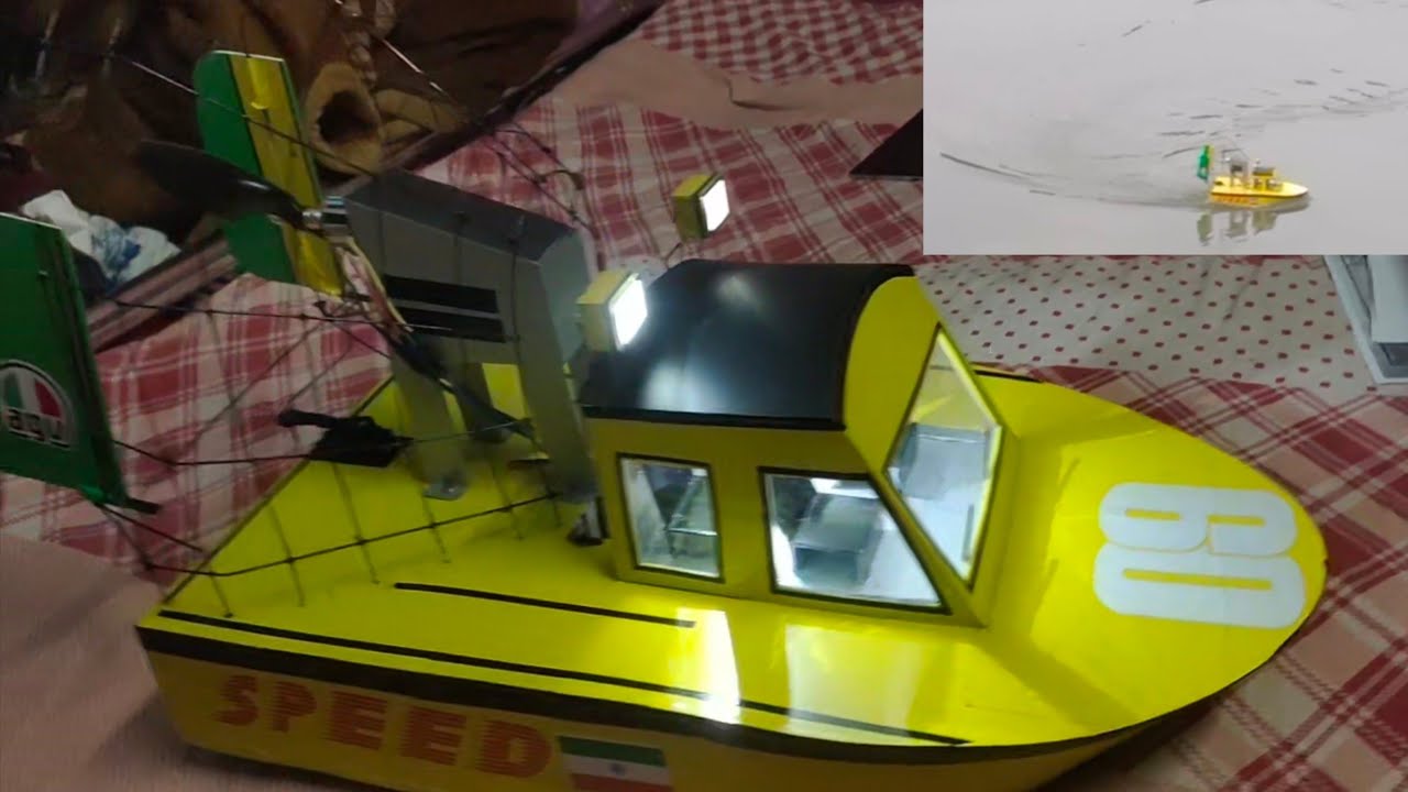 How to make rc airboat at home/Diy rc boat at home - YouTube