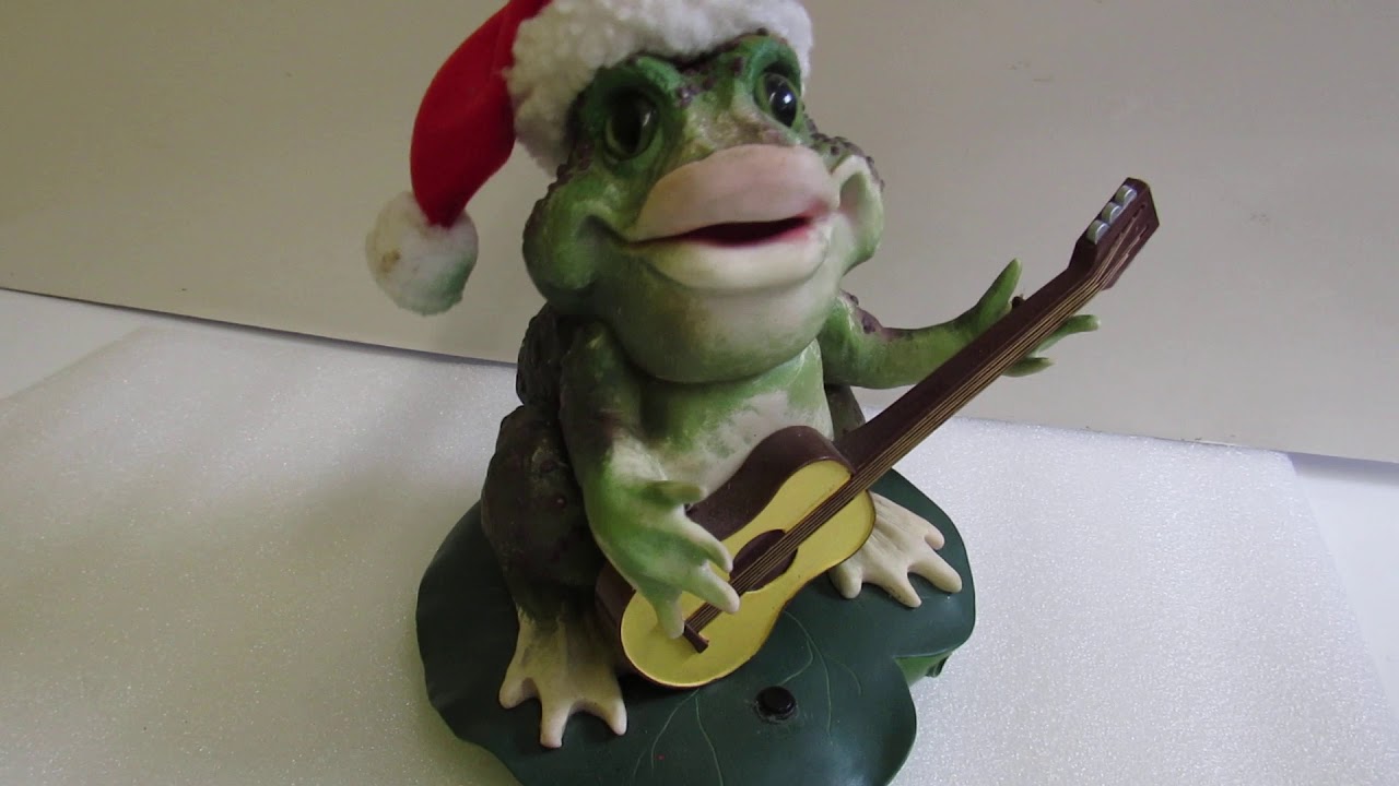 Singing Xmas frog - YouTube