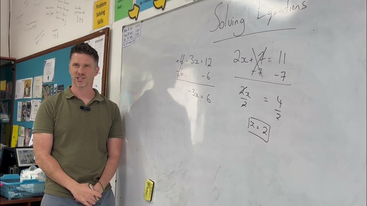 How to Solve 2 Step Algebra Equations - YouTube