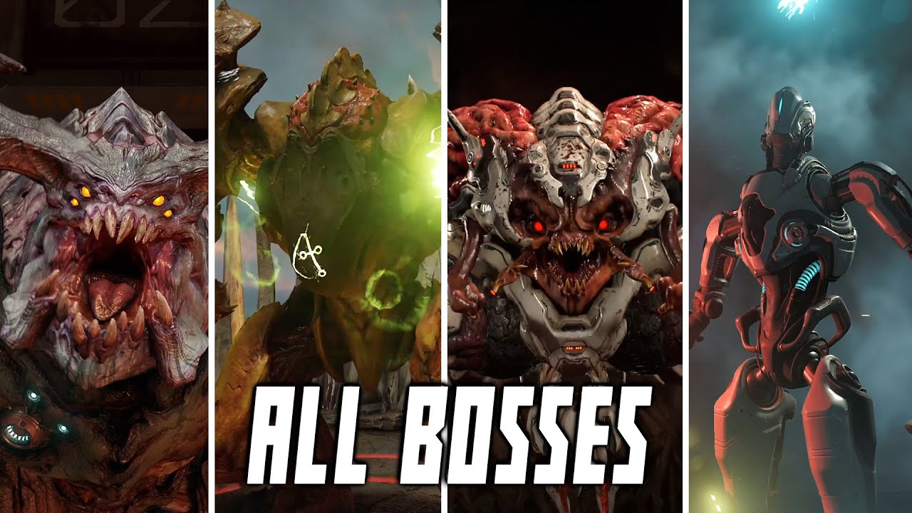 All Bosses and Ending - Doom 2016 (PC) - YouTube
