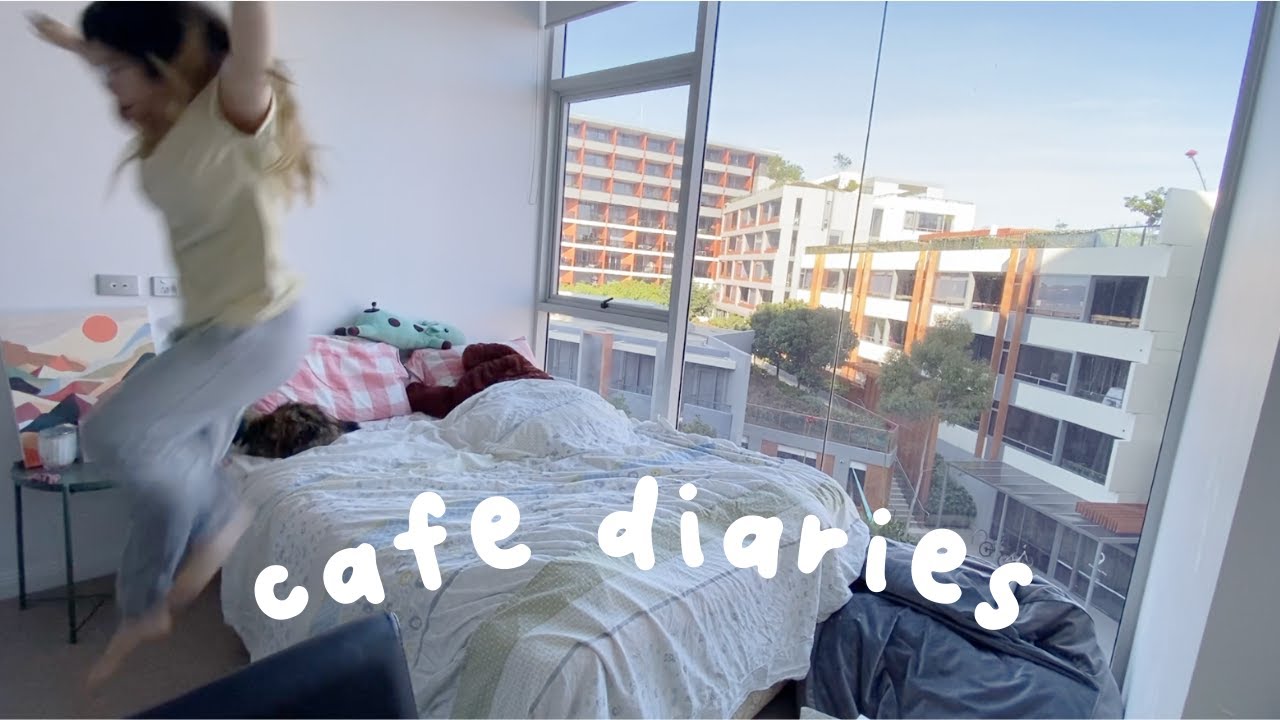 Cafe Diaries | Day off, study social media, food photoshoot :) - YouTube