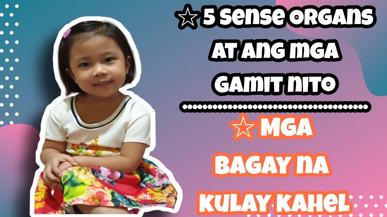 5 SENSE ORGANS/PANDAMA AT ANG MGA GAMIT NITO/MGA BAGAY NA KULAY KAHEL ...