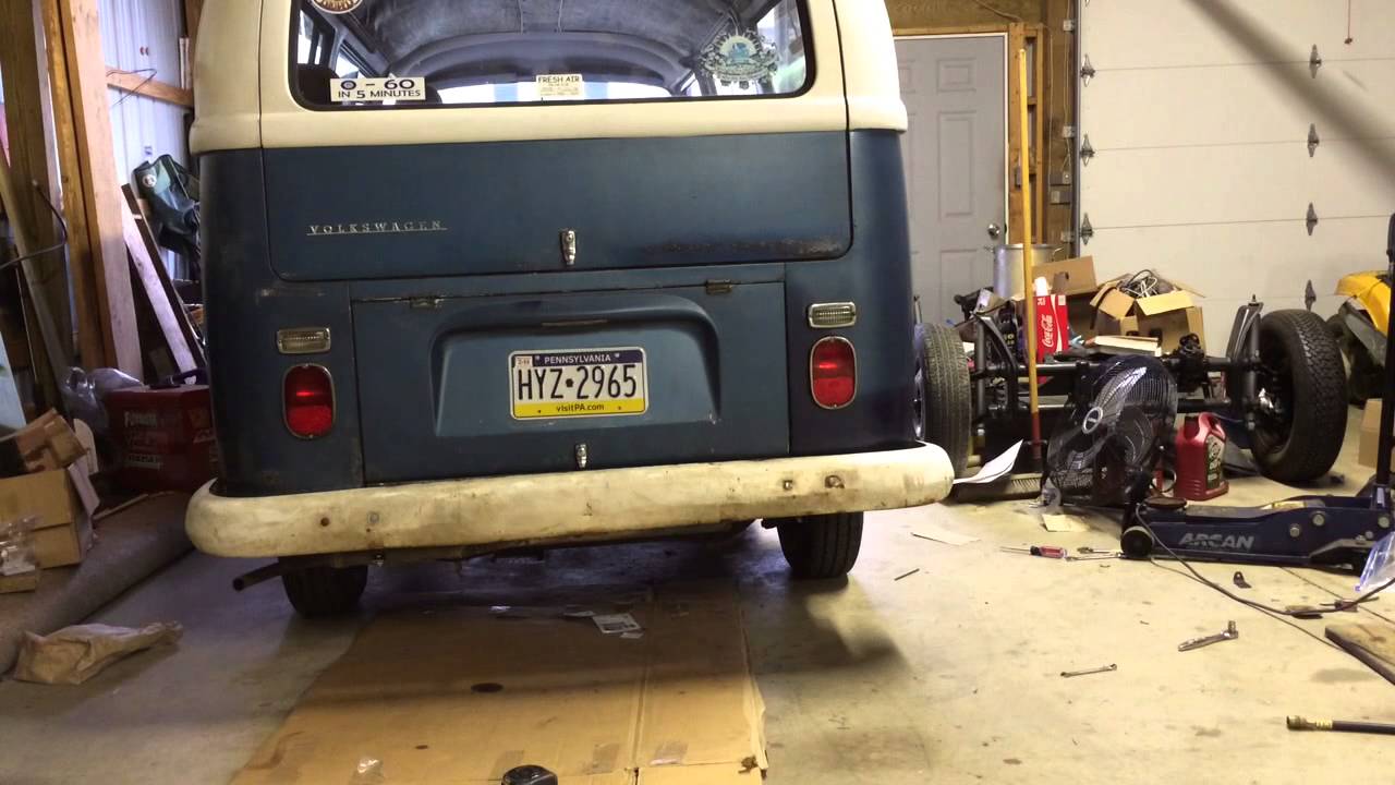 68 VW bus 1776 engine - YouTube