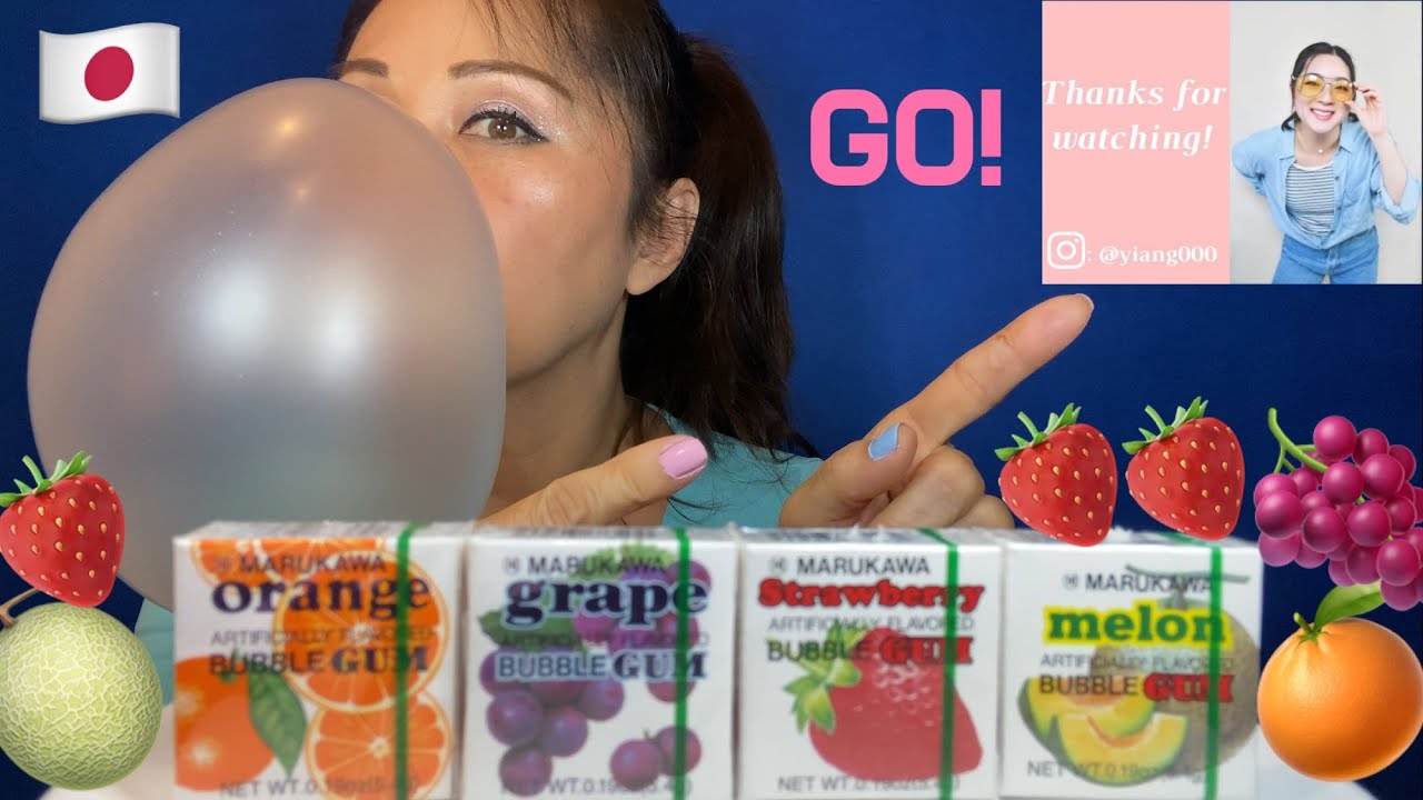 ASMR JAPANESE MARUKAWA BUBBLE GUM SHOUT OUT TO DAUGHTER @Angela Yi#먹방 ...