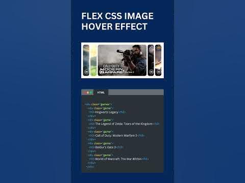 Flex CSS image hover effect | #cssanimation #html #coding #frontenddeveloper #html5 #css3 - YouTube
