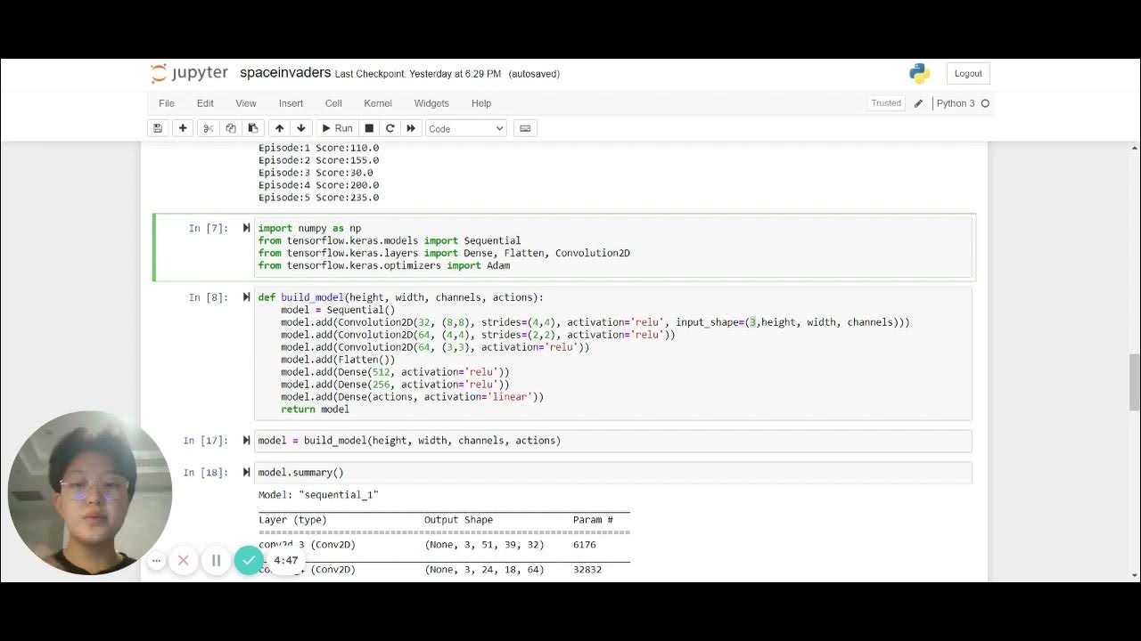 Using Deep Reinforcement Learning To Play Atari Space Invaders - YouTube