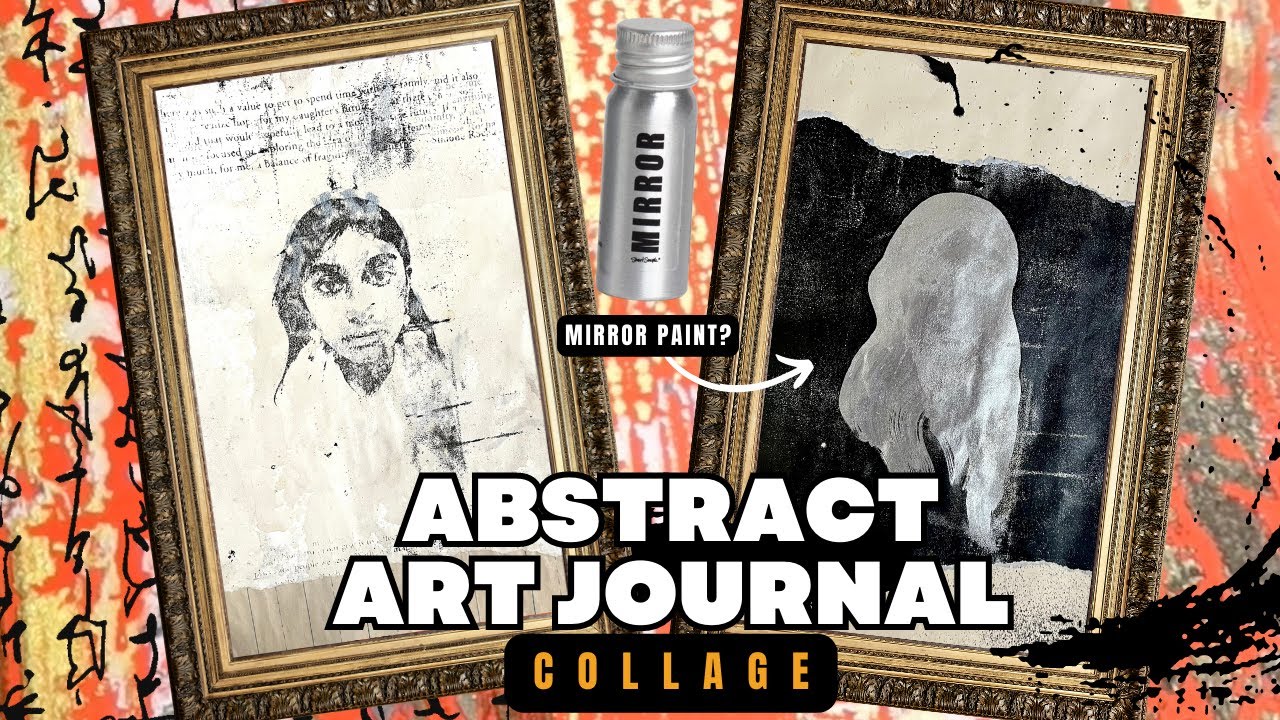 Gelli Print Photo Transfer Art Journal Collage - Stuart Semple Mirror ...