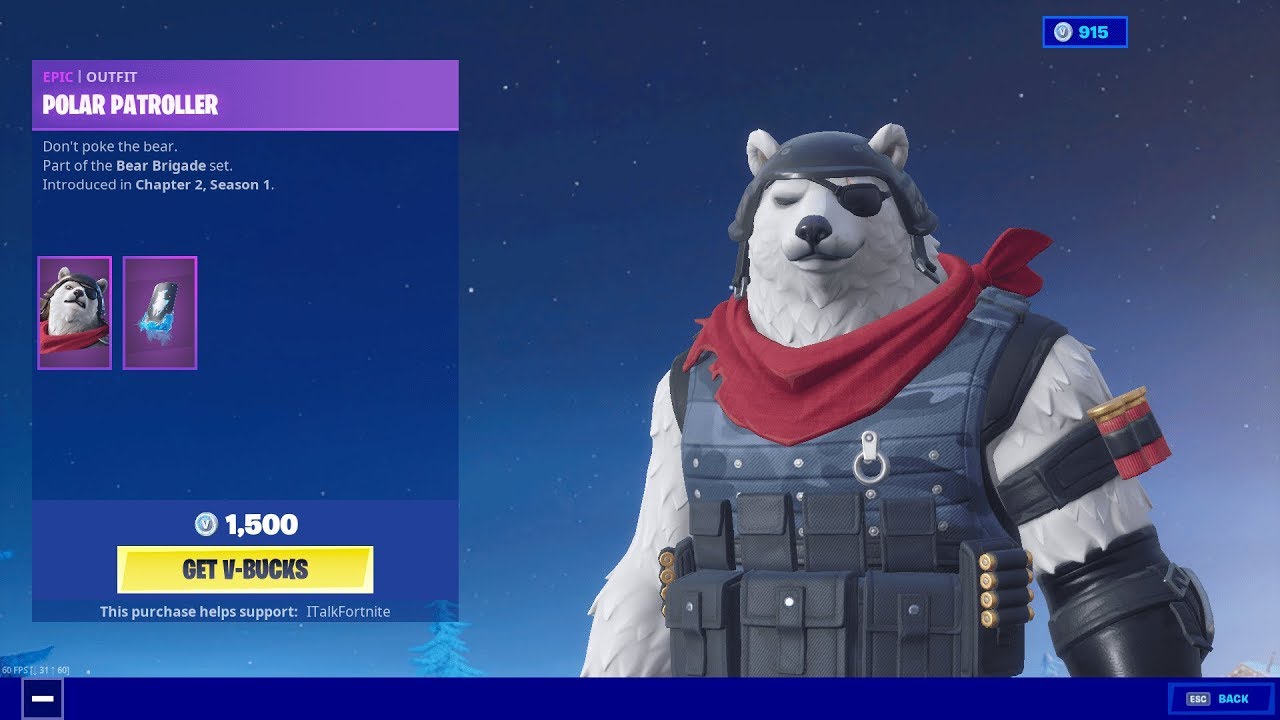 New Polar Patroller Skin! (Fortnite Battle Royale) (Item Shop 12/30/19 ...