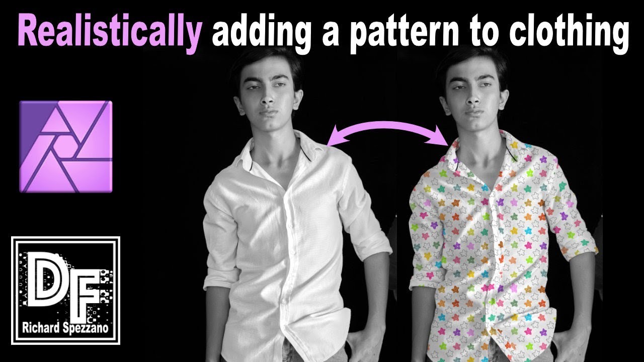 Adding a pattern to clothing. Affinity Photo Tutorial - YouTube